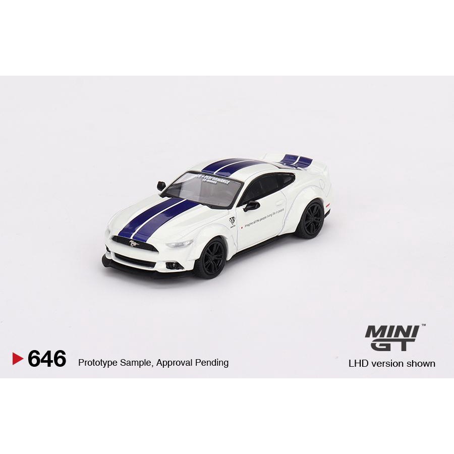 (NOT SEALED FOC PROTECTOR) MINI GT 1/64 #646 FORD MUSTANG GT LB-WORKS ...