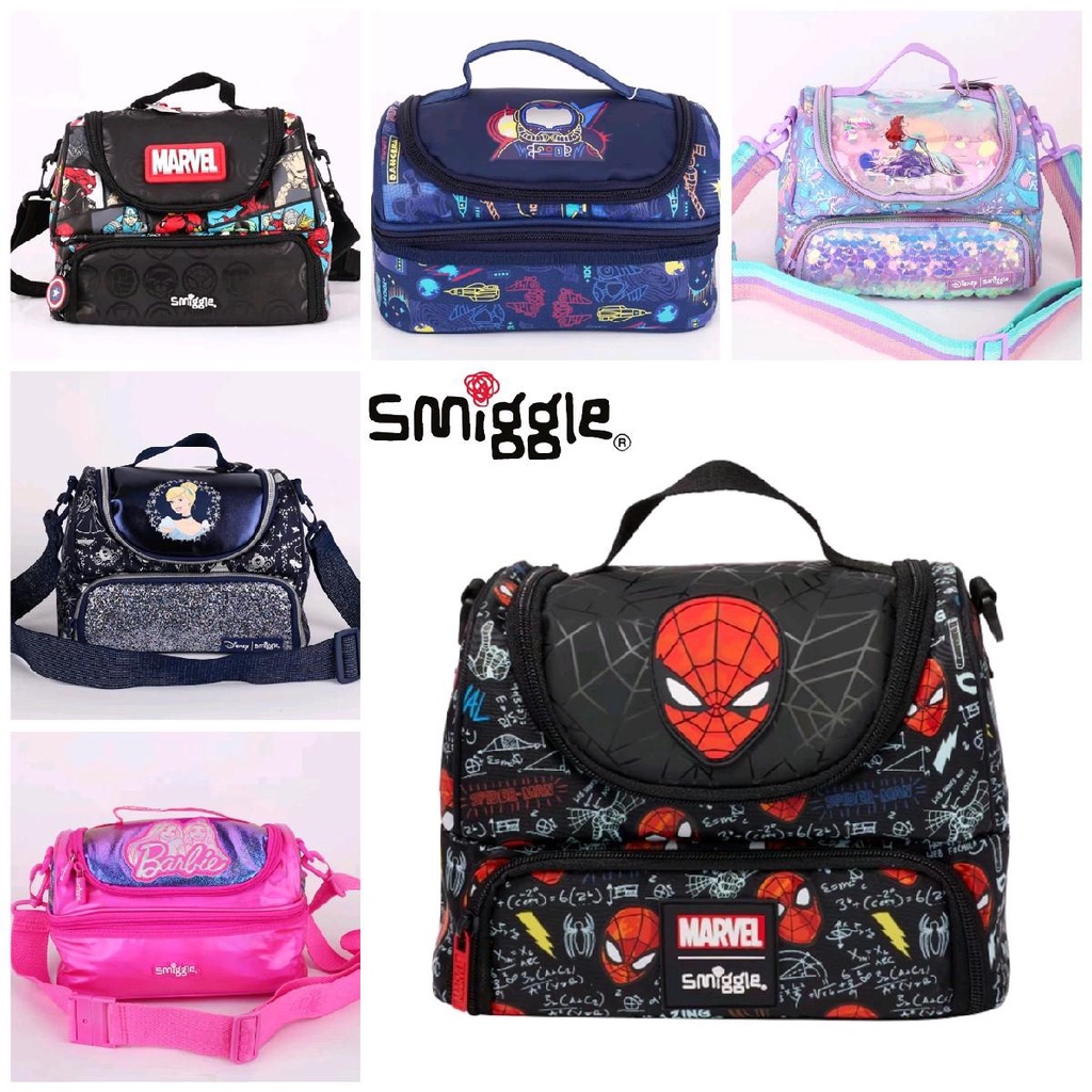 Smiggle Lunch box bag double decker design Waterproof | Shopee Malaysia