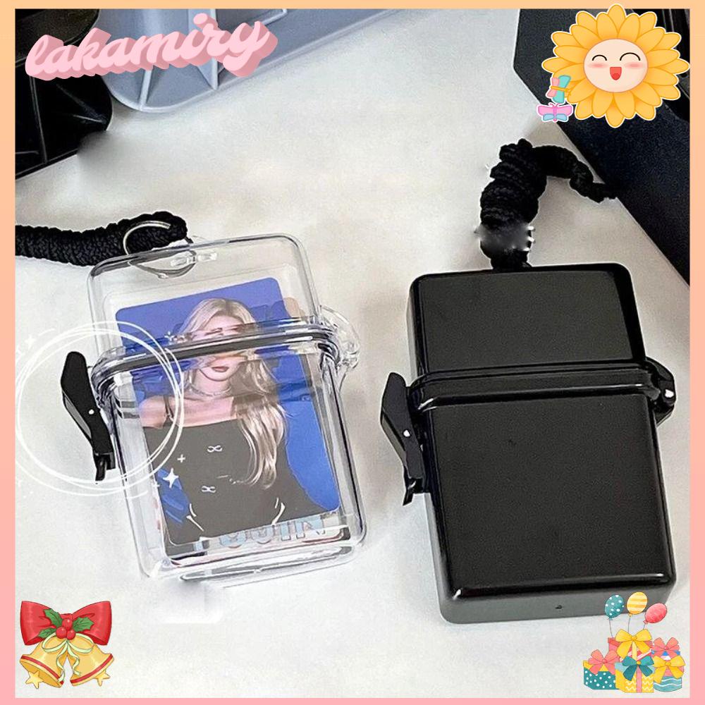 LAKAMIRY Photocards Storage Box, Waterproof Portable Photo Card Holder ...