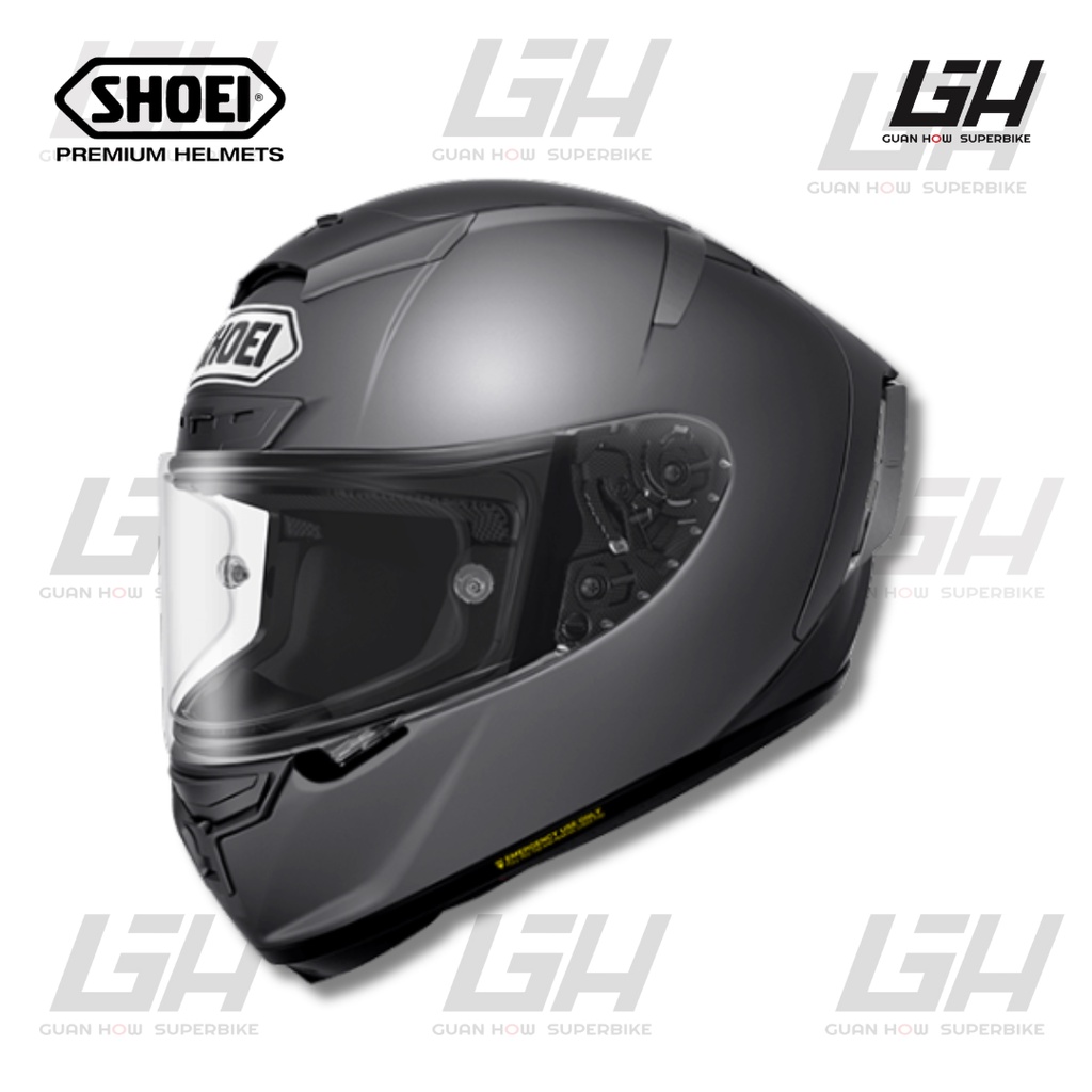 Shoei X-Spirit iii Plain Matte Deep Grey | Shopee Malaysia