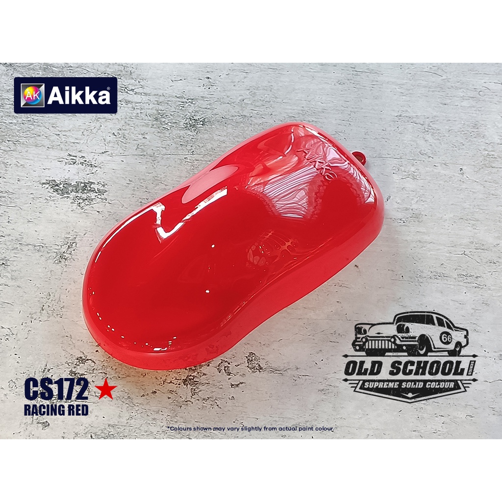 AIKKA CS172 RACING RED 2K Cat Kereta Supreme Solid Old School Series ...