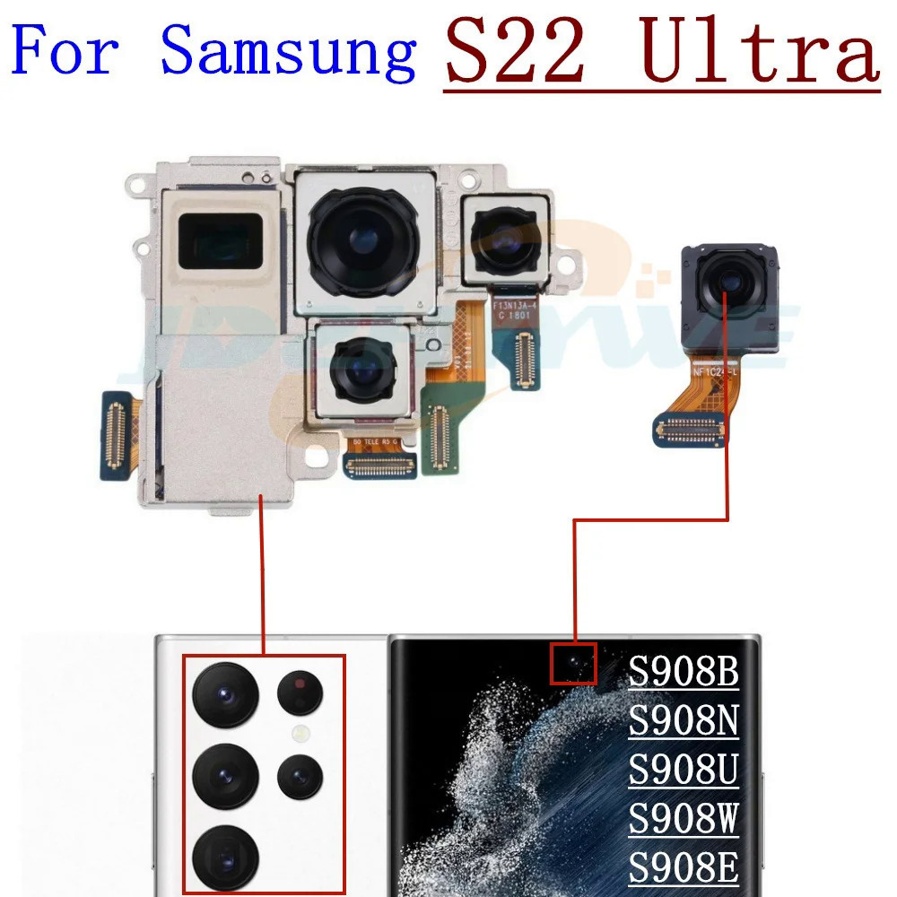 Origin Front Back Camera For Samsung Galaxy S22 Ultra S908 Selfie ...