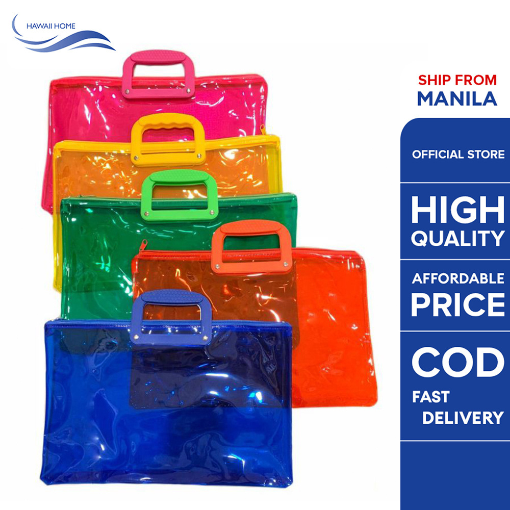 Hawaii Home Expanding Plastic Envelope with Handle and Zipper Lock 1pc ...