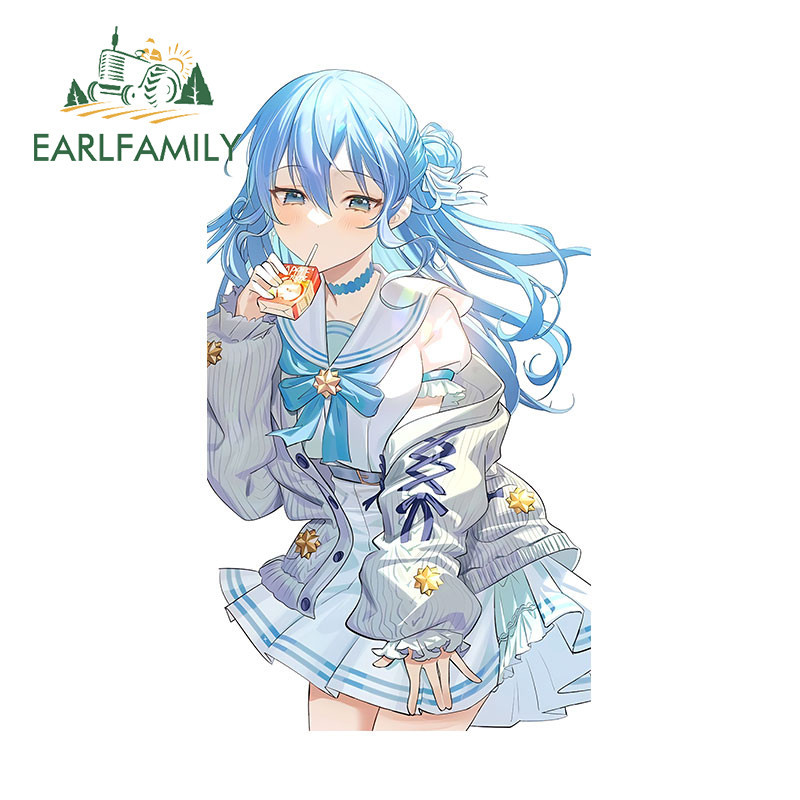 EARLFAMILY 13cm x 7.5cm Hololive Car Sticker Hoshimachi Suisei Anime ...