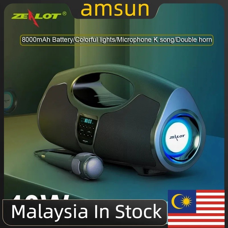 [Malaysia In Stock]Zealot P1 40W Powerful Wireless Speakers Large ...