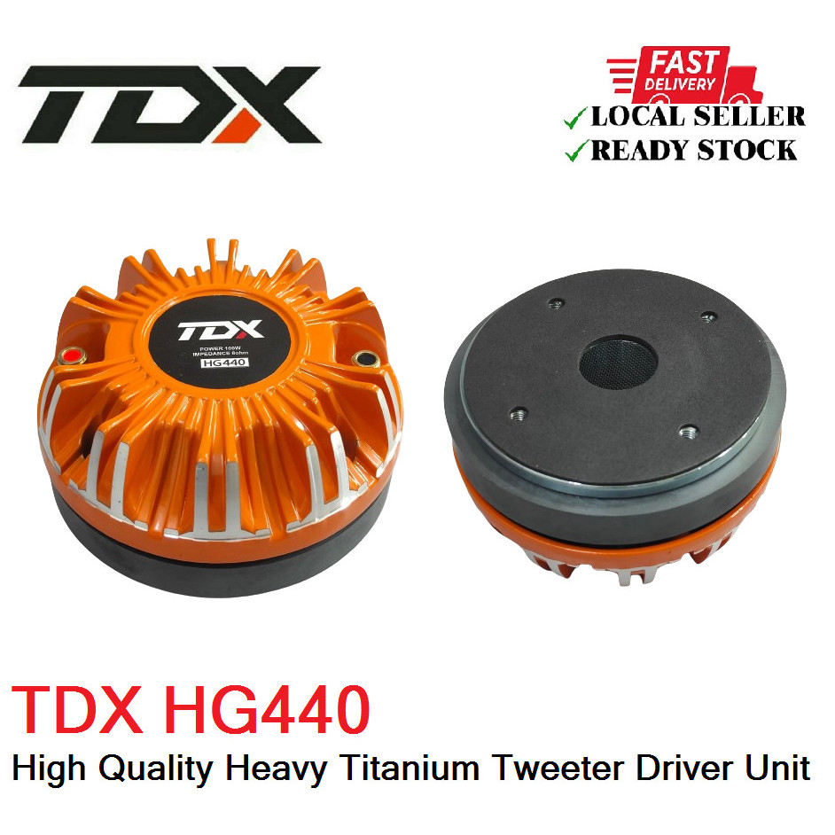 TDX HG440 High Quality Heavy Titanium Tweeter Driver Unit 300W | Shopee ...