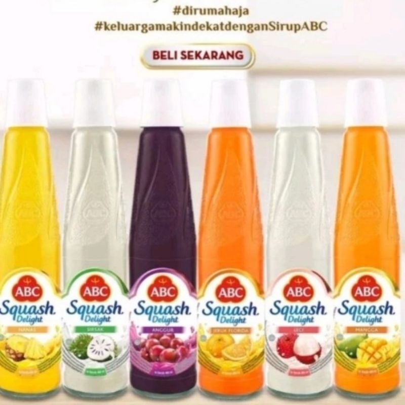 Sirup Abc Squash Delight Kemasan 450ml. | Shopee Malaysia