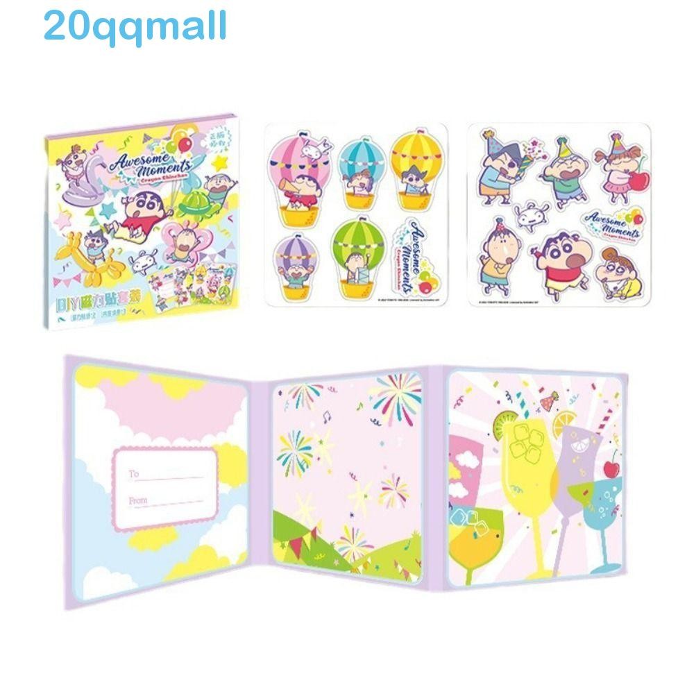 QQMALL Cartoon Sticker Book, No Cutting DIY Handmade Magnetic Quiet ...