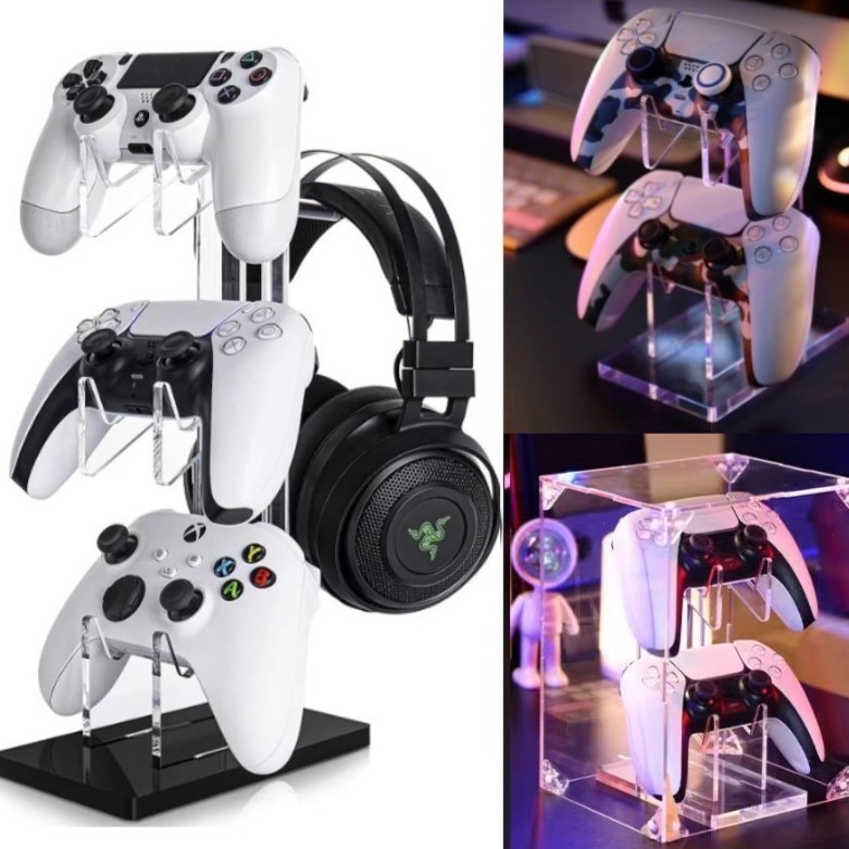 3 Tier Controller Holder Stand Game Controller Acrylic Holder Stand For ...