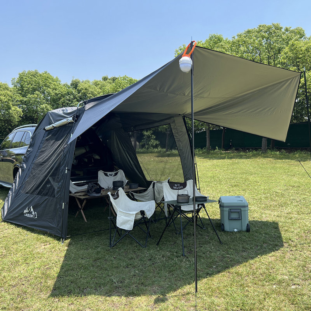 Car Extension Tent Outdoor Self Driving Tour Camping Barbecue Rear ...