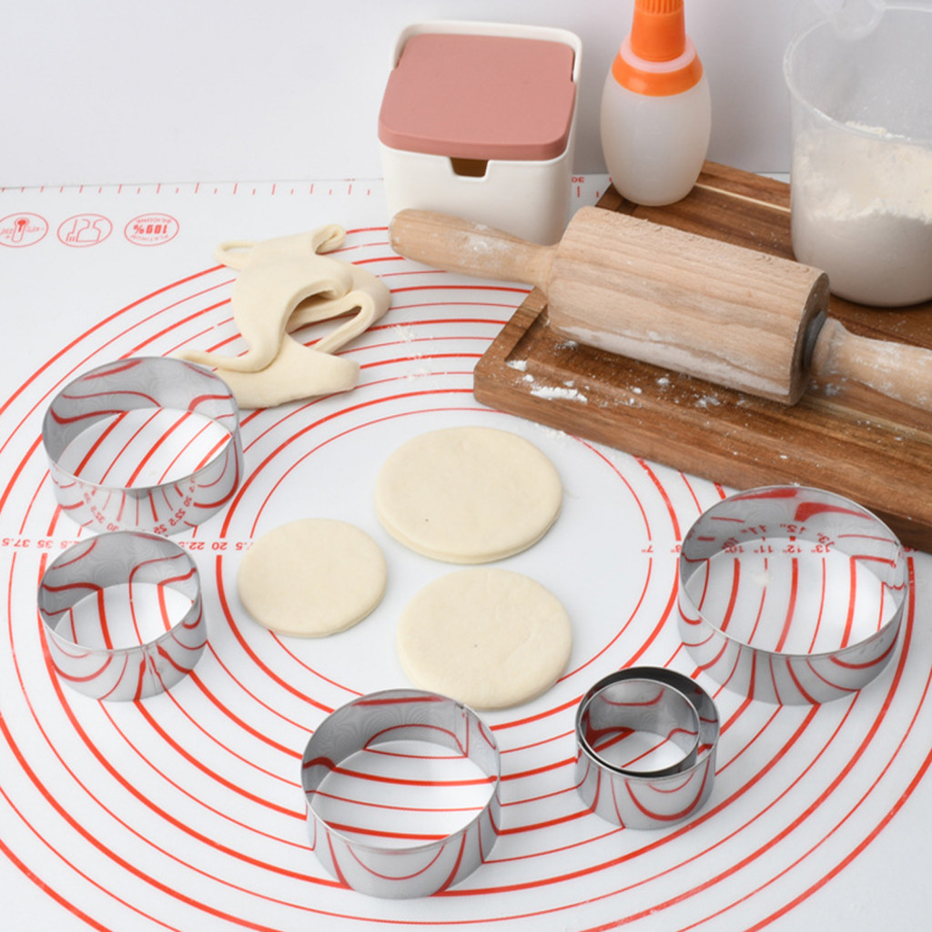 Round Cookie Cutters Mini Cookie Cutter Set with Box 6pcs Heart Star ...