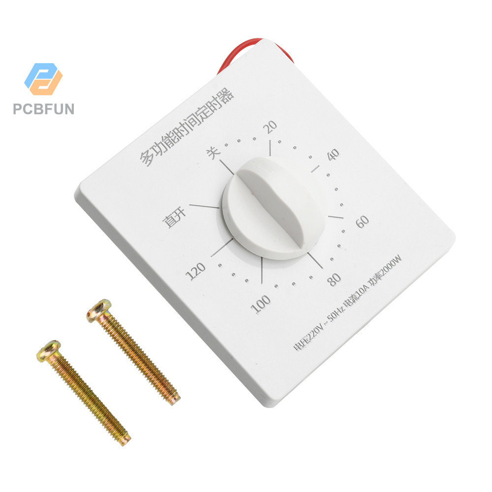 Pcbfun 120 Minute Timed Switch Ac220v Countdown Automatic Power-off Mechanical 86 Type Water ...