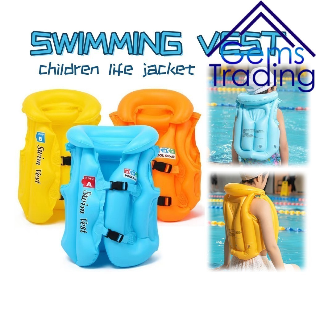 Children Life Jacket Vest Kid Inflatable Baby Swimming Safety Vests ...