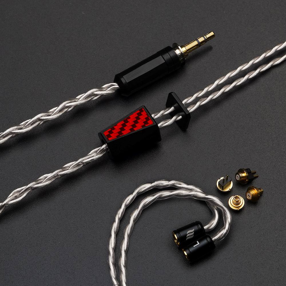 Effect Audio GRIFFIN Earphone Cable 4 Wire High Purity Copper Silver ...