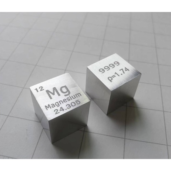 12#Magnesium Cube Chemical Elements Metal Single Material Physical ...