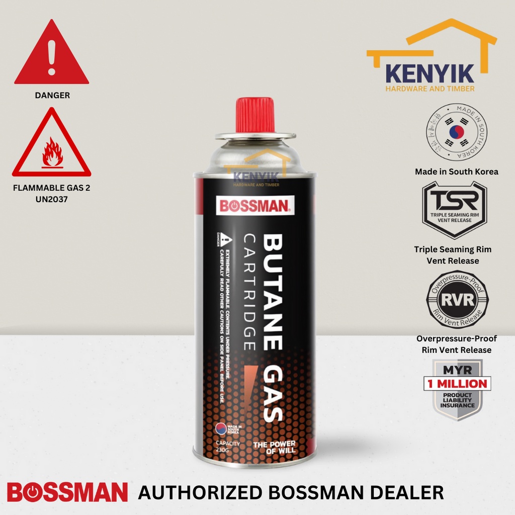 Bossman Butane Gas Cartridge (BBG-230) | Shopee Malaysia