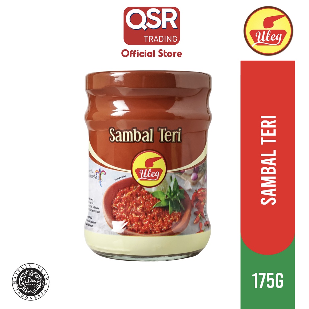 SAMBAL ULEG - SAMBAL TERI (IKAN BILIS) JAR 175g | Shopee Malaysia