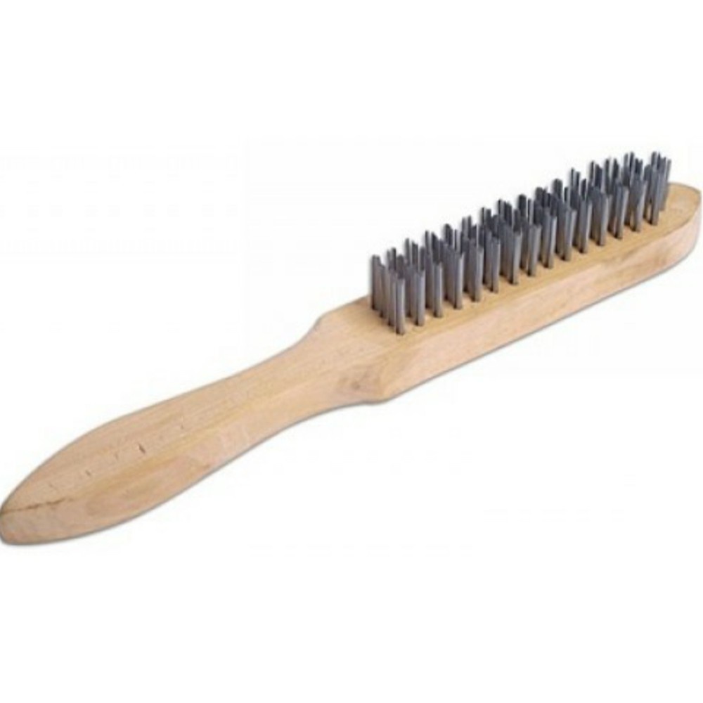 Steel Wire Hand Brush / Wood Handle / Berus Besi 105# | Shopee Malaysia