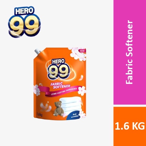 HERO 99 FABRIC SOFTENER | 1.6L | LONG-LASTING FRAGRANCE | ANTI WRINKLES ...