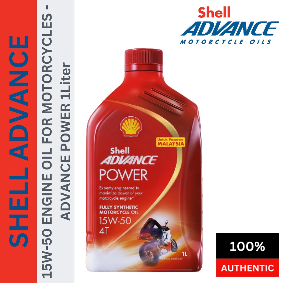 Original 550055227 Shell Advance 15W-50 ENGINE OIL FOR MOTORCYCLES ...