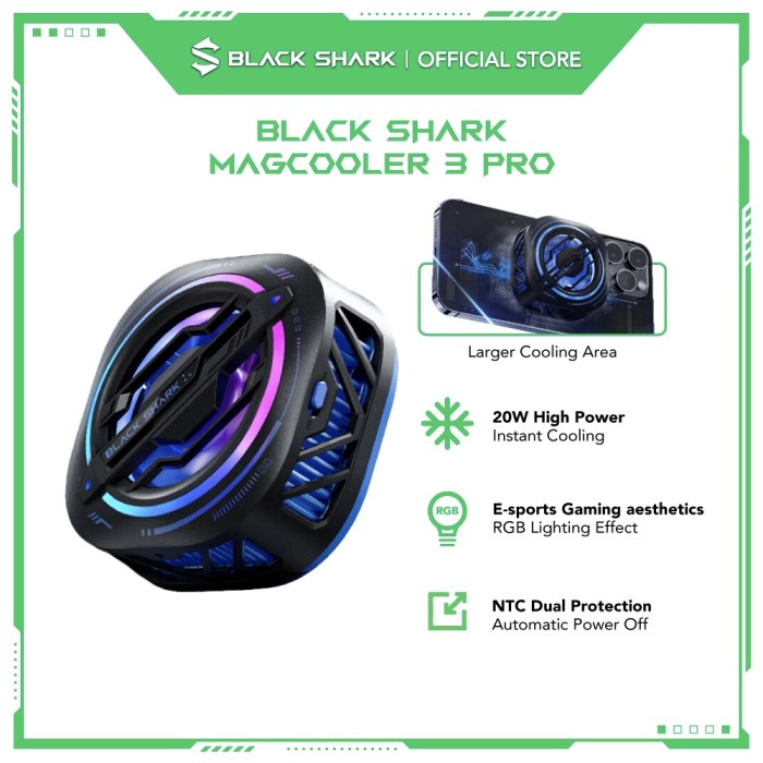 Black Shark MagCooler 3 Pro Magnetic Cooler HP Gaming Cooling Fan ...