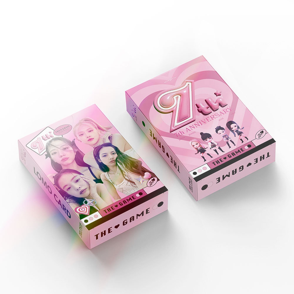 55pcs BP Laser Holographic Lomo Cards 7th Anniversary Album THE GIRLS ...