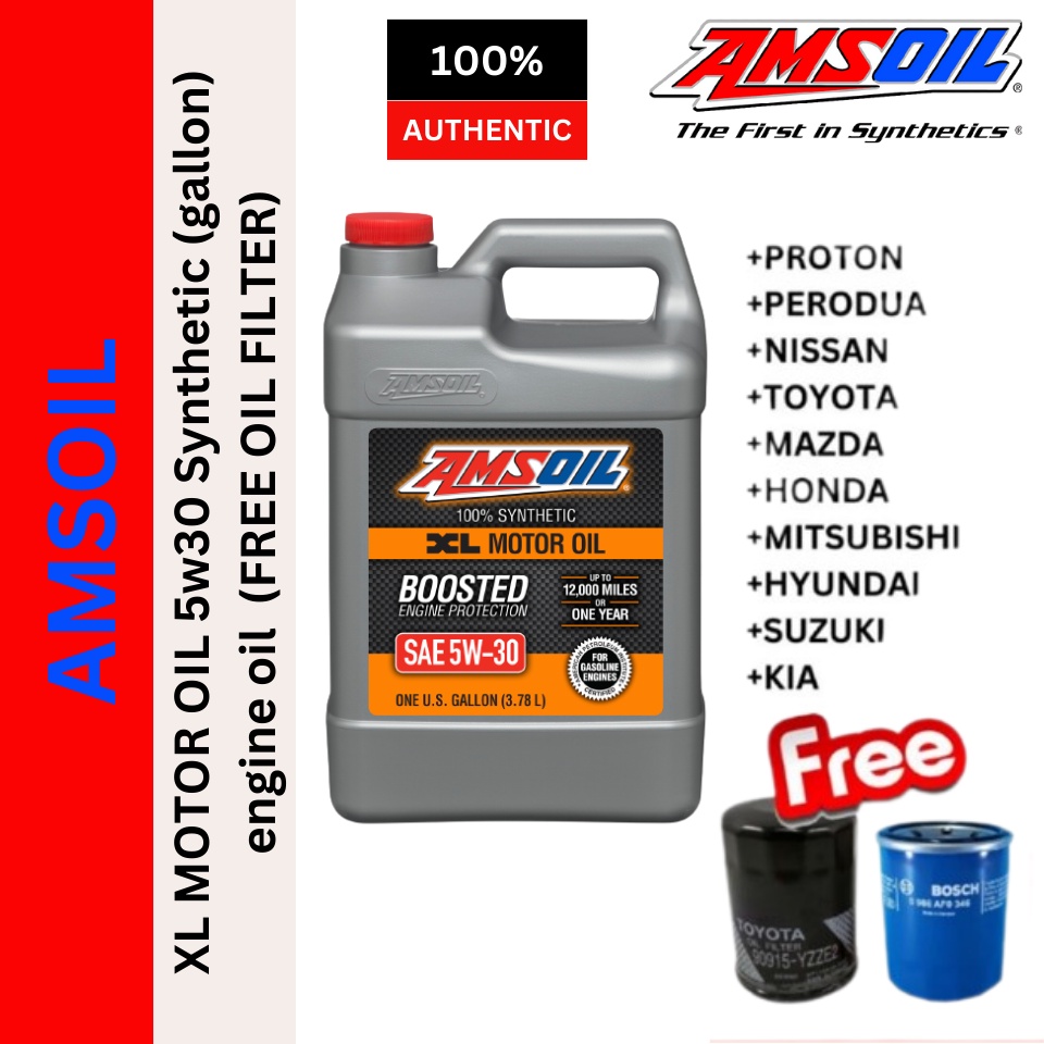 AS-4-XLF-1G (𝐌𝐀𝐃𝐄 𝐈𝐍 𝐔𝐒𝐀) Amsoil XL MOTOR OIL 5w30 Synthetic (gallon ...