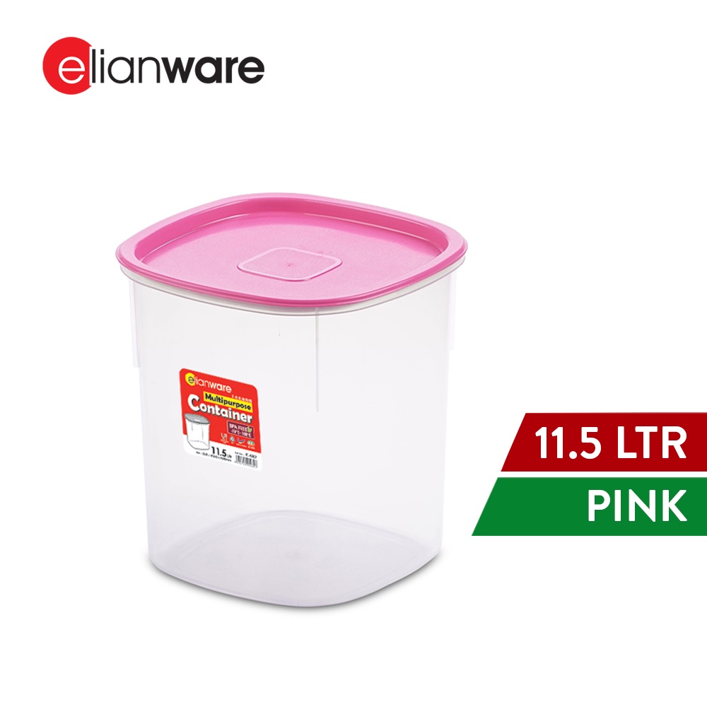 Elianware 1PC/3PCS 11.5Ltr Airtight Food Container Rice Storage Box ...