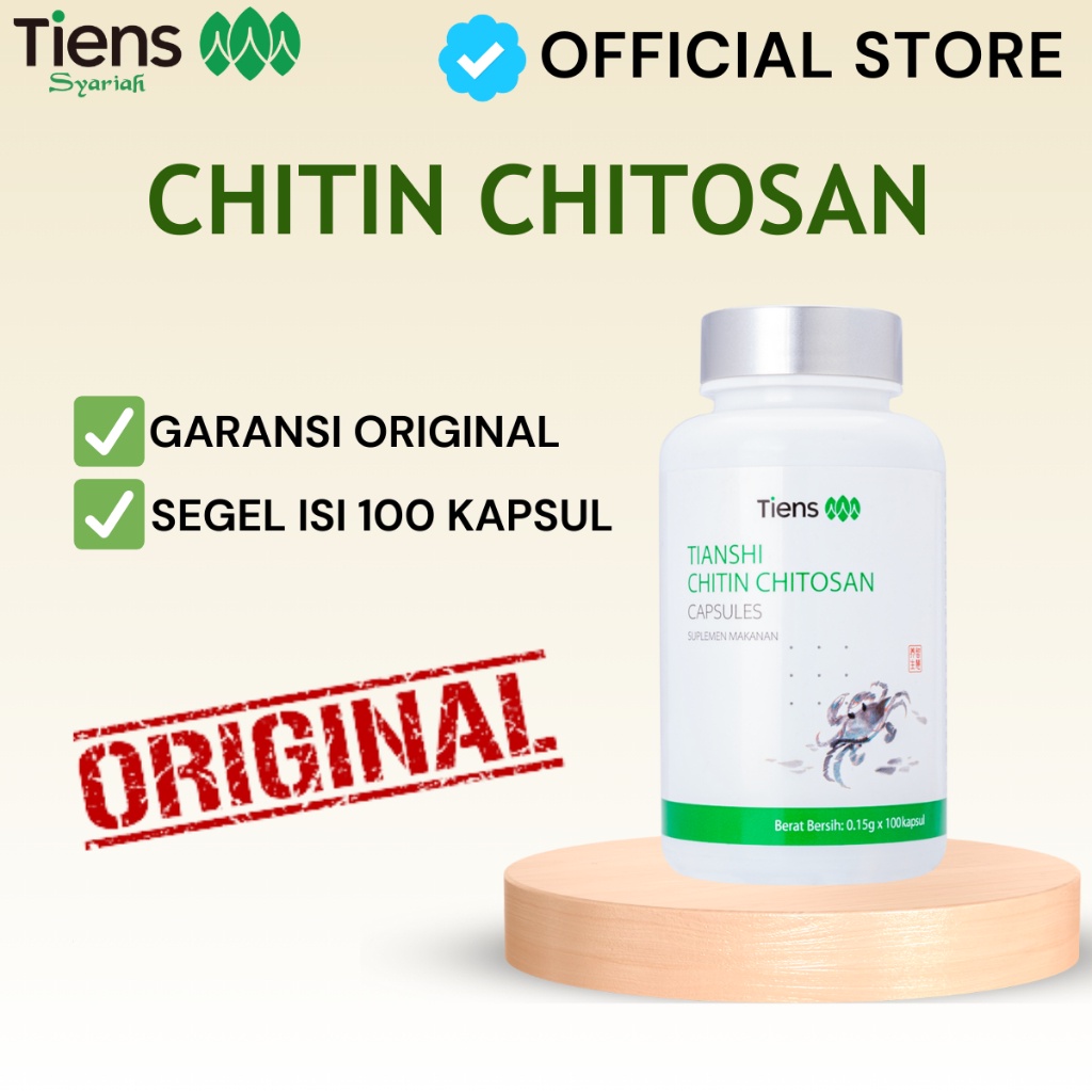 Original Guarantee - Chitin Chitosan Tiens Original 1 Bottle 100 Seal ...
