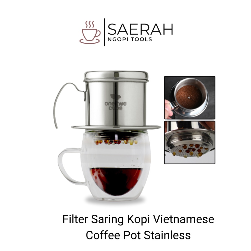 Vietnam Drip Coffee Filter Premium 8Q Stainless Steel Thick Coffee Brew ...