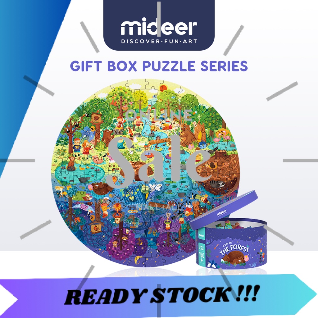 MIDEER Gift Box Puzzle Series-Day In The Forest Puzzle 150pcs | Susun ...
