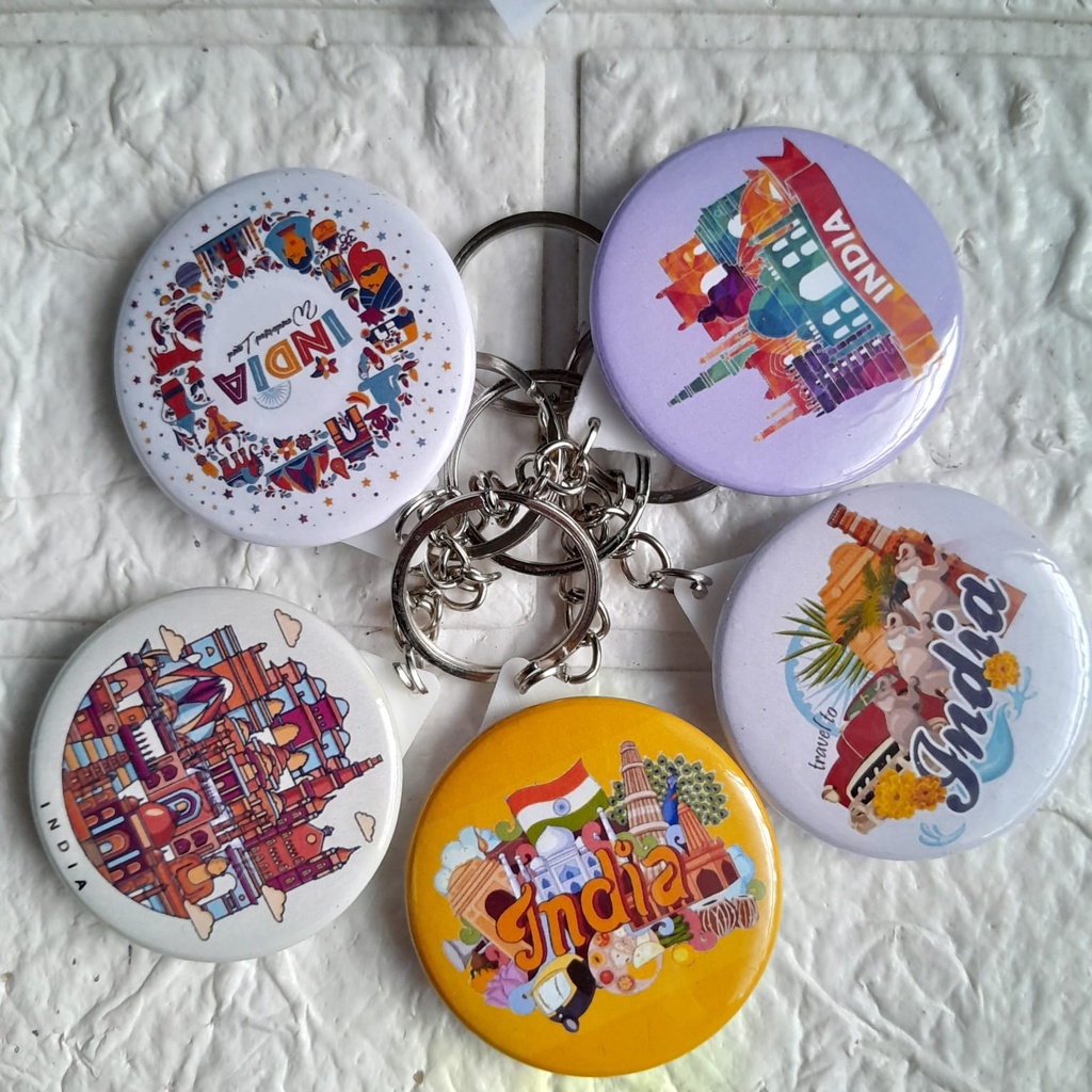 GANTUNGAN SOUVENIR BY STATE INDIA KEYCHAIN/BROSS/PIN/MAGNET FRIDGE ...