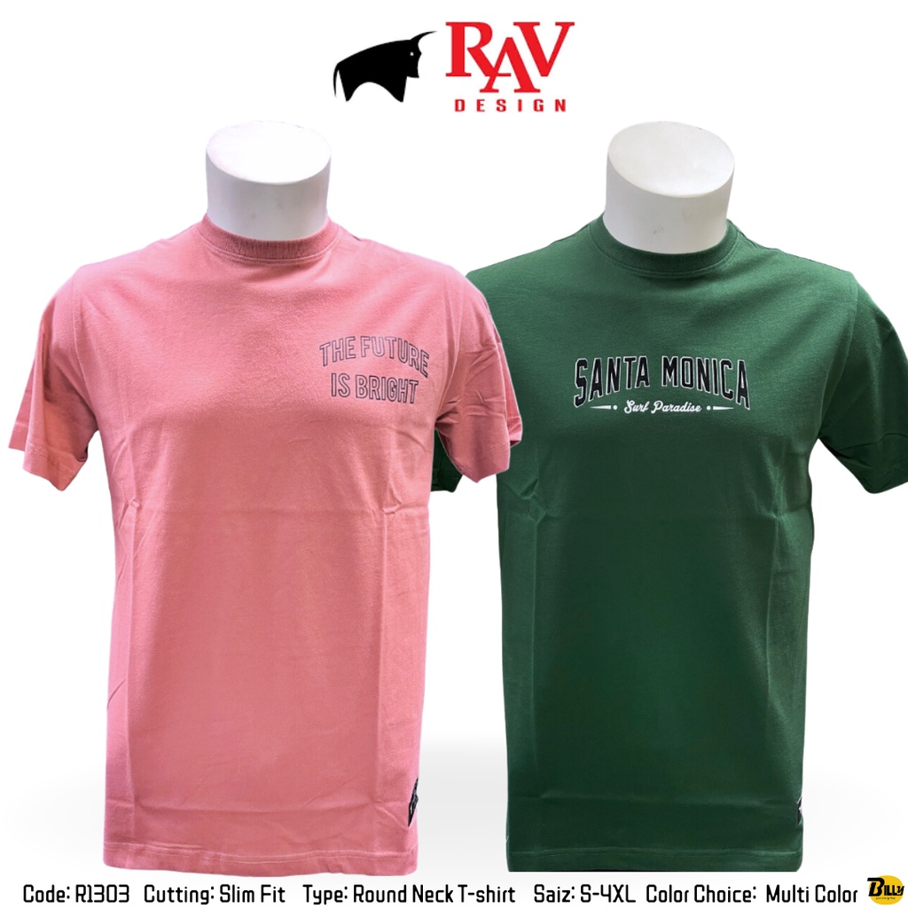 RAV DESIGN Brand Men’s Slim Fit Casual Round Neck T-shirt ( R1303 ...