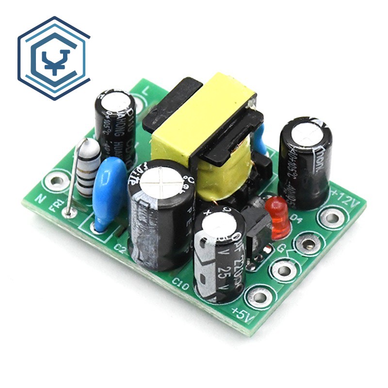 1PCS AC/DC isolation PCB board Input 110 to 220V Output 12V 0.5A+5V ...