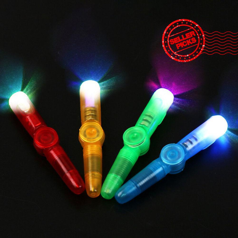 Fidget Spinning Light Up Pen Sensory Fidget Toy Kids Games M5F0 ...