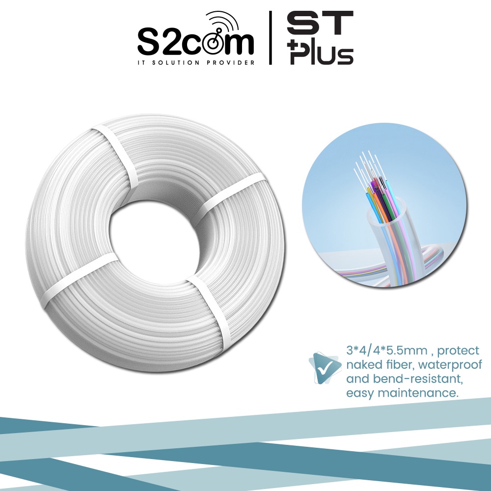 100Meters Bare Fiber Optic Cable Protection Tube 3x4mm 4x5.5mm | Shopee ...