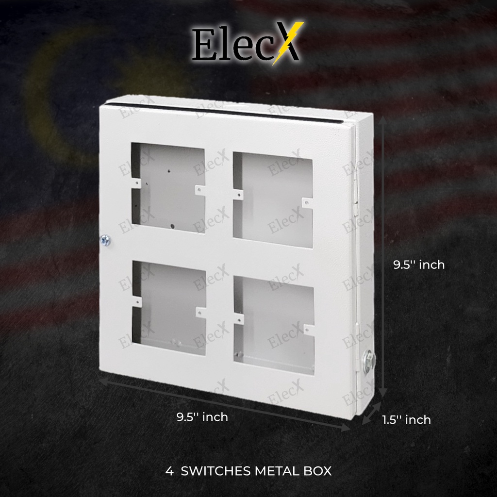 4 SWITCHES METAL BOX SWITCH SOCKET 4S 6S 8S 10S WAY ELECTRICAL CENTER ...