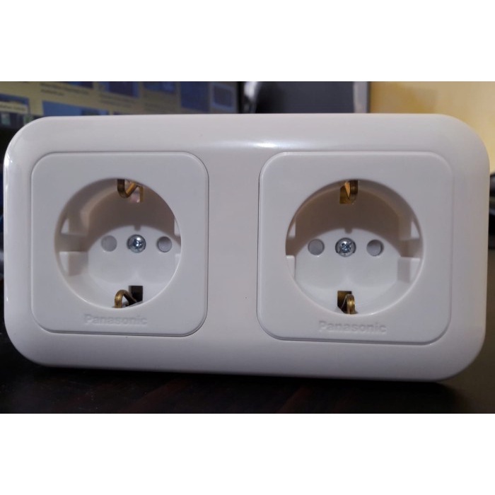Panasonic Series Double Plug Socket with CP WEJP 11222 7 MJ27 | Shopee ...