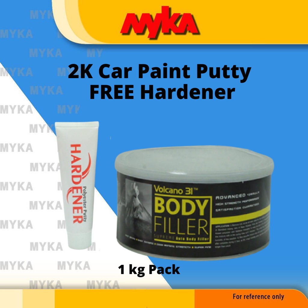 Poly putty 2K simen kereta car body filler automotive putty bondo simin ...