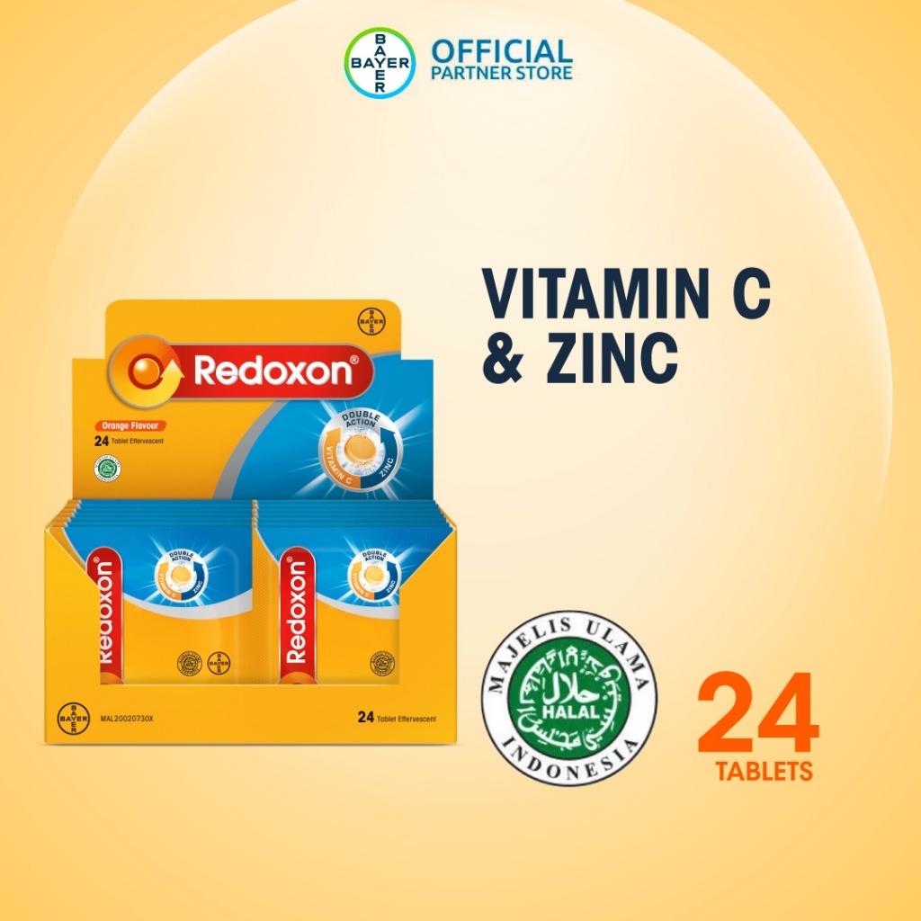 Redoxon Double Action Effervescent Tablets - Orange (12 x 2 Sachets ...