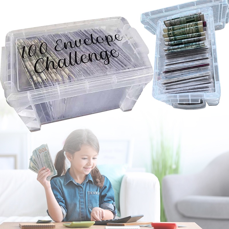 100 Envelope Challenge Box Set Savings Challenges Budget Box Funny ...