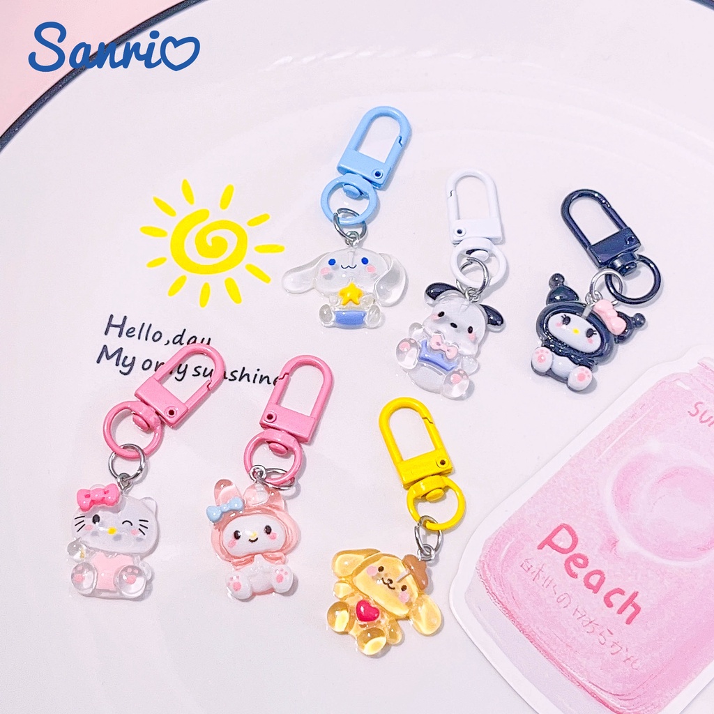 Spot - Sanrio Cartoon Keychain DIY Cartoon Style Cute Kuromi My Melody ...