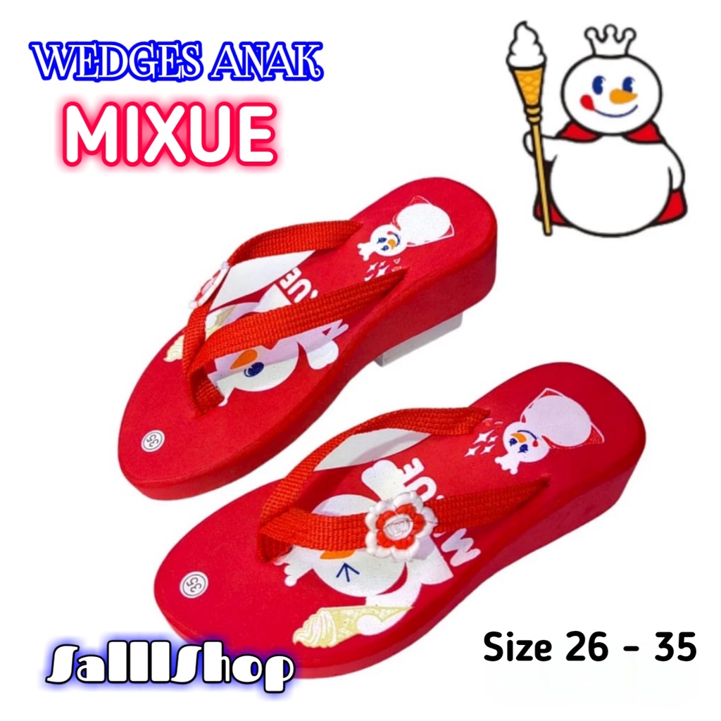Wedges Flip Flops Girls MIXUE High Heels 3cm | Shopee Malaysia