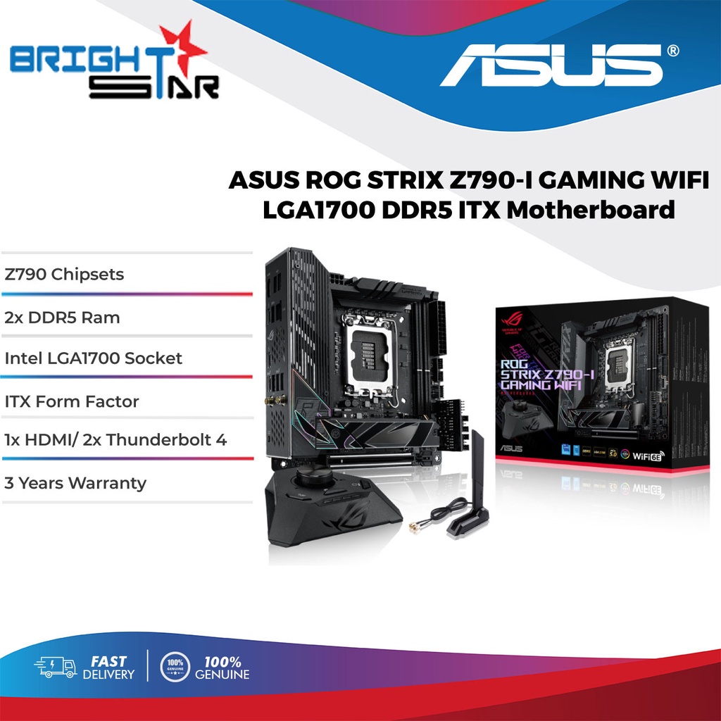 ASUS ROG Strix Z790-I Gaming WIFI ( LGA1700 | ITX | DDR5 x 2 | M.2 x 2 ...