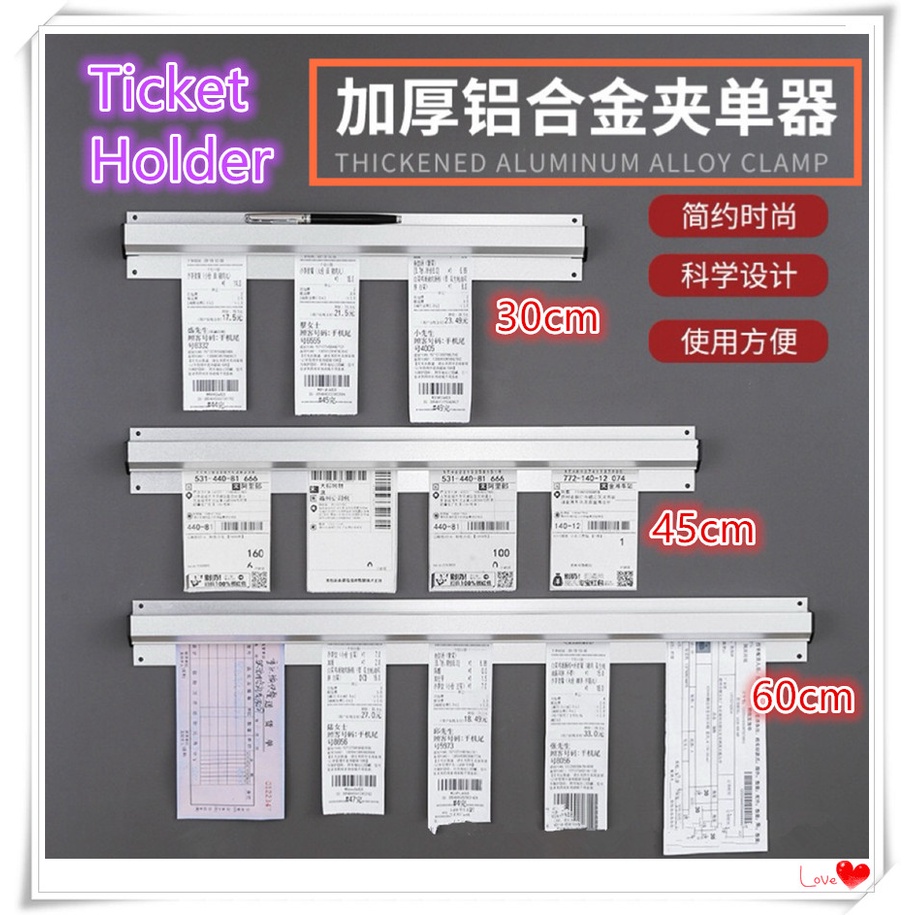Ticket Holder Hanging Rack for Restaurant Cafe Bar Bill Receipt Check ...