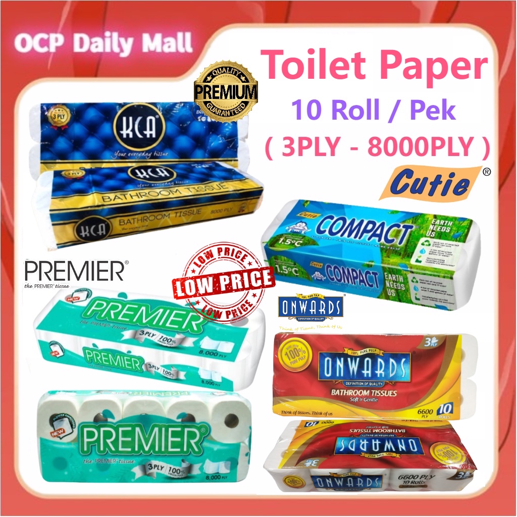 【New】KCA/Premier/Compact/Onwards Toilet paper Premium Bathroom Tissue ...