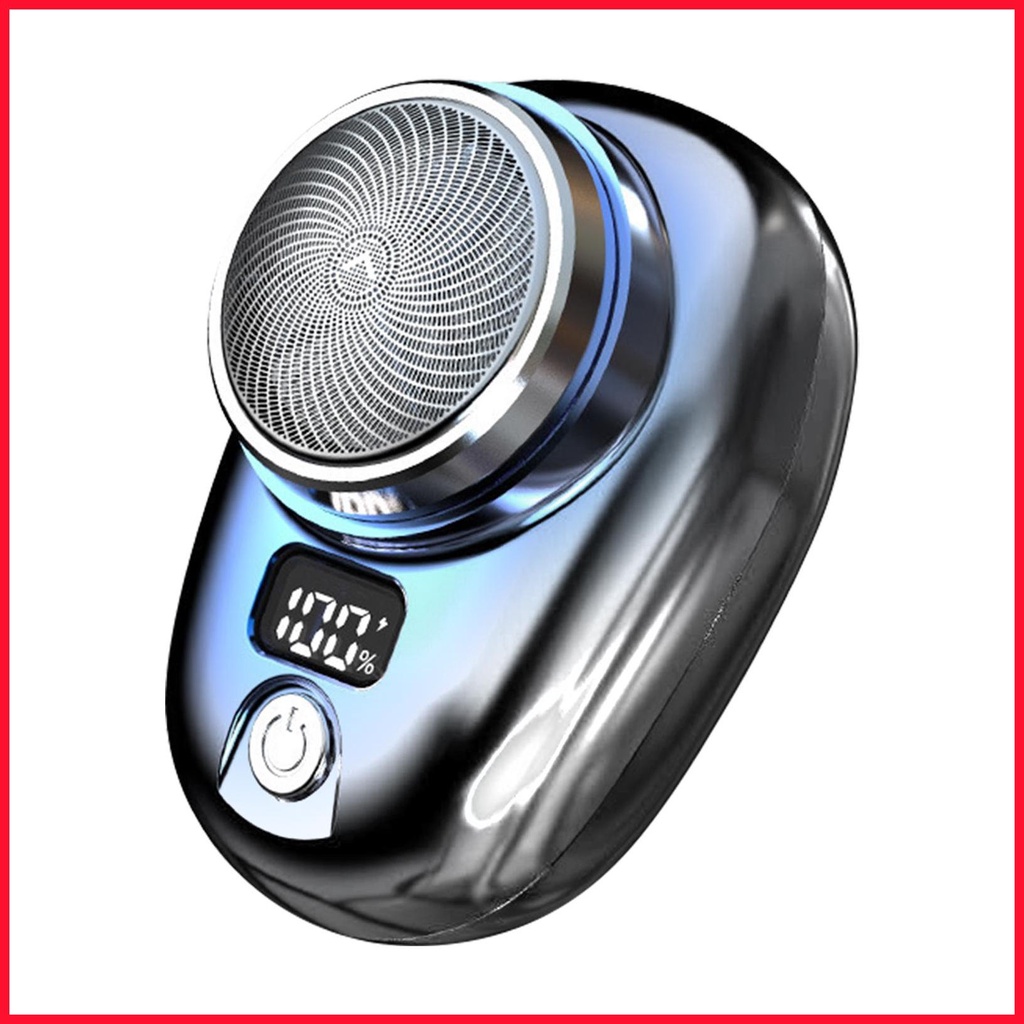 Travel Electric Razor Mini Electric Shaver with Battery Level Display ...