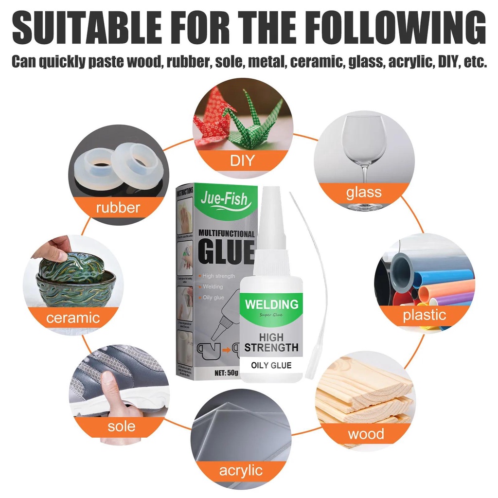 Welding High Strength Oily Glue Universal Superglue Mighty Instant Glue ...