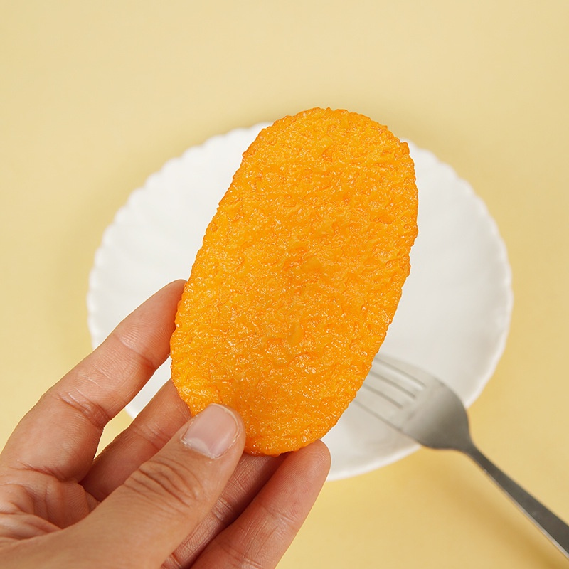 PVC Artificial Fried Hash Browns Model Fun Fake Potato Cake Food Snack ...