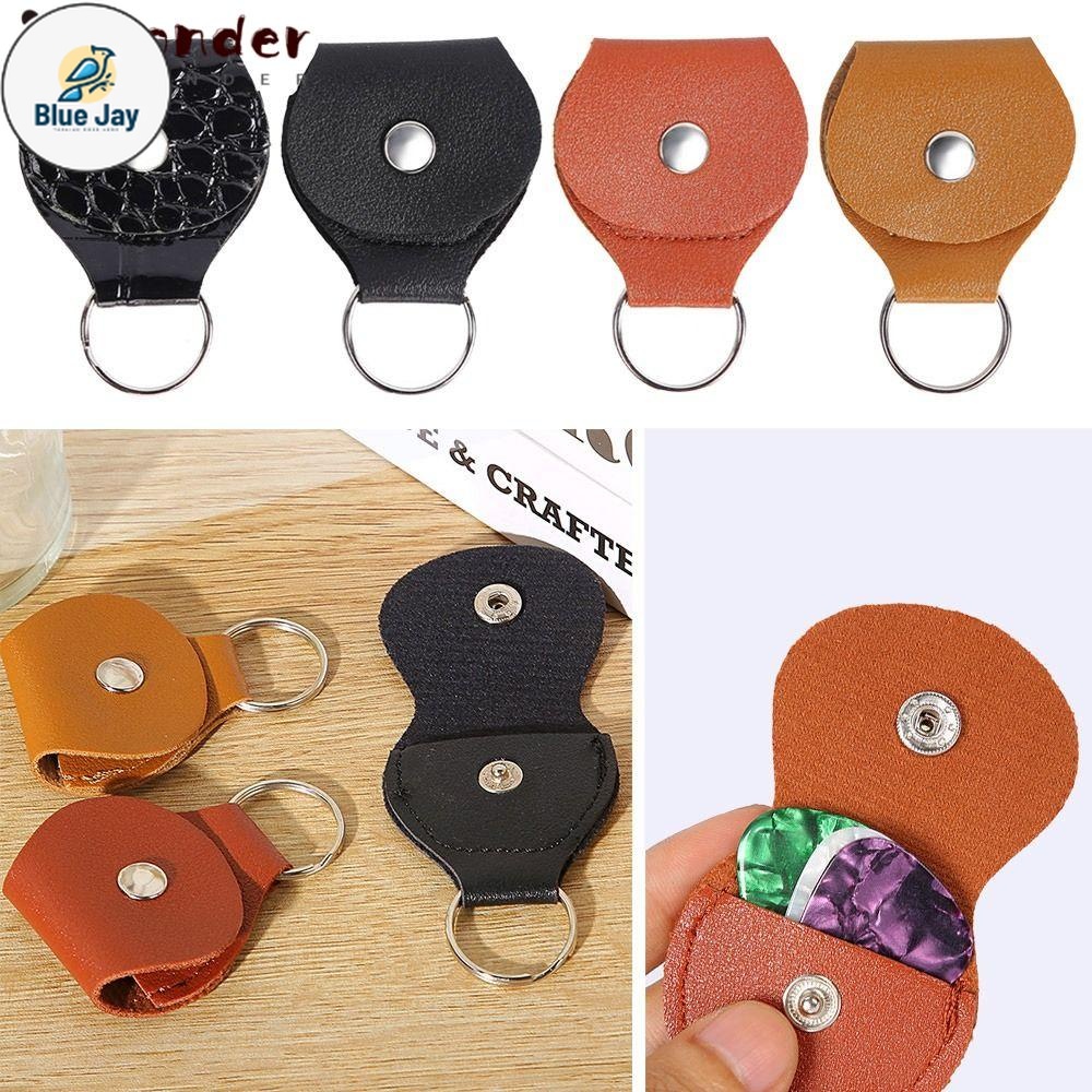 BJ Guitar Picks Holder Bag, PU leather With Metal Snap Closure Pick ...